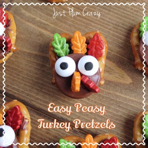 Easy Peasy Turkey Pretzels Recipe | Just Plum Crazy