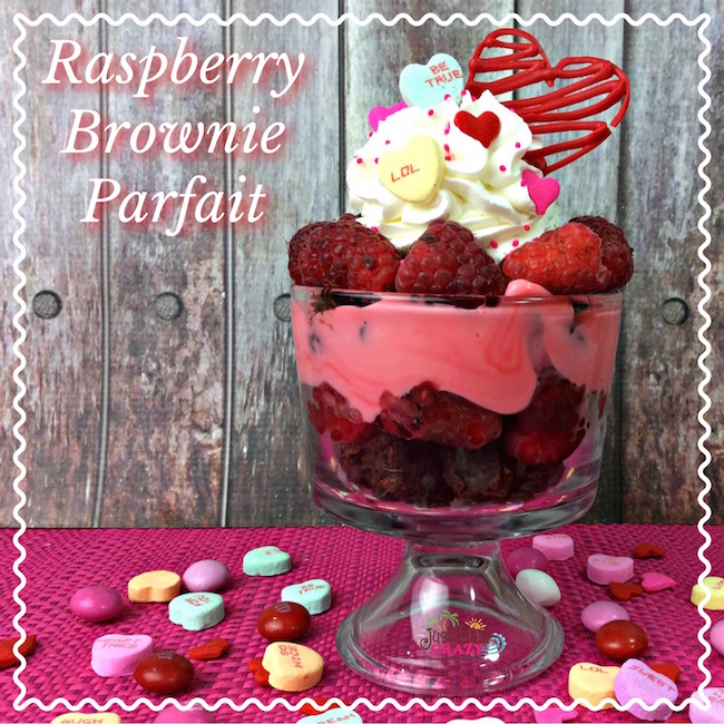 Raspberry Brownie Parfait Recipe - Be Plum Crazy!