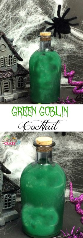 Ghoulish Green Goblin Halloween Cocktail Recipe - Be Plum Crazy!