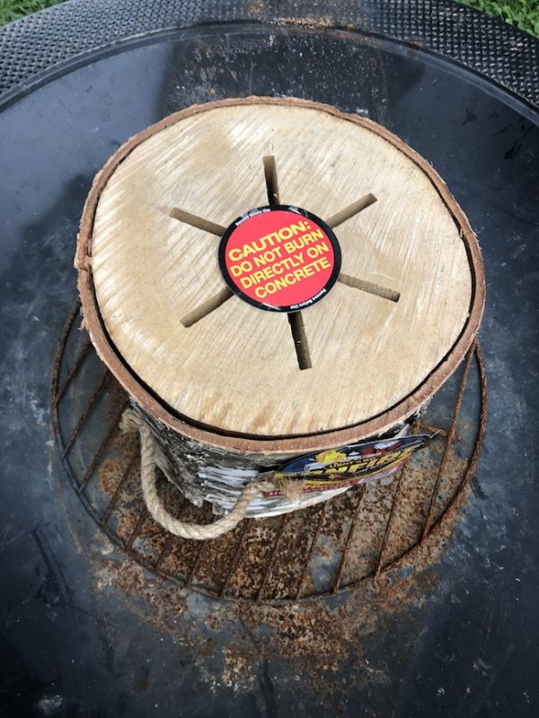 Keep Warm by the Light n Go Bonfire Log - Be Plum Crazy!